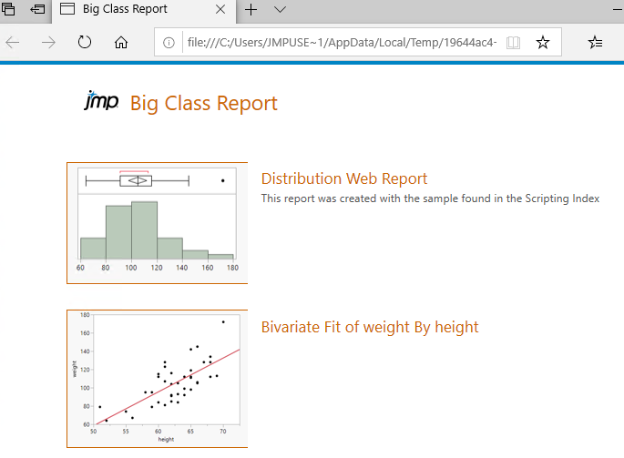 Solved: Compile multiple .html files generated from JSL script in web ...