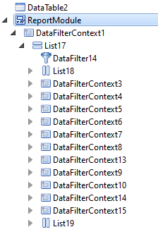How to create an application with a data filter in the launch module ...