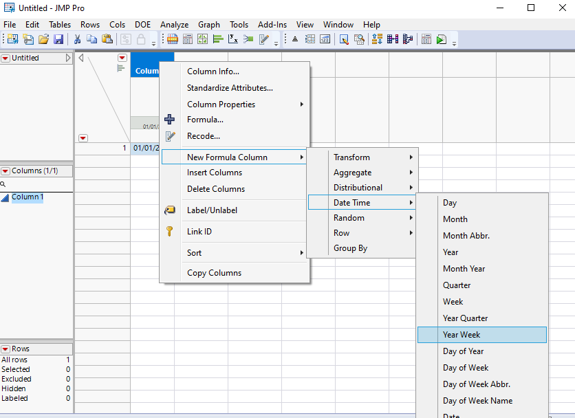 JMP 16 Useable Year Week Column - JMP User Community