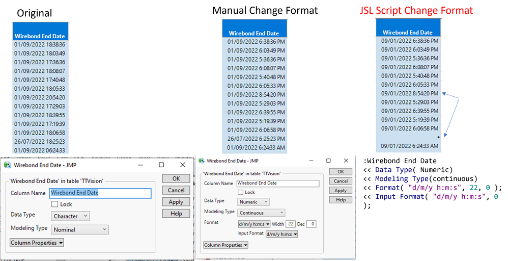 Re: Change Date Time format in JSL not working (JMP15) - JMP User Community Re: Change Date Time format in JSL not working (JMP15) - JMP User Community