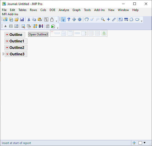 Solved: Button to open specific outline in a journal - JMP User Community