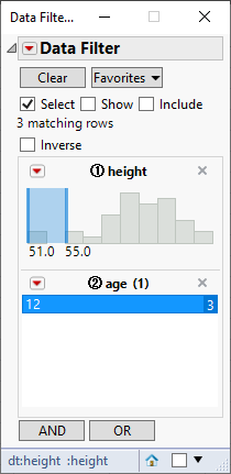 Solved: How to script the datafilter GUI - JMP User Community