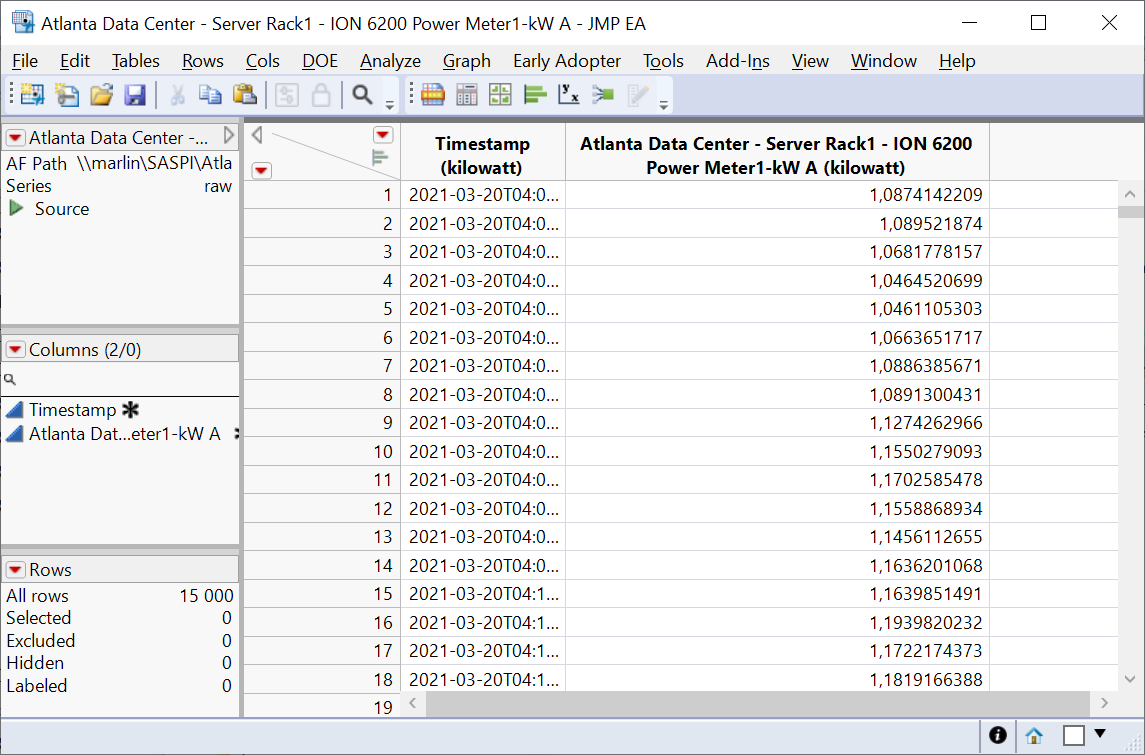 OSIsoft-PI concatenator - JMP User Community