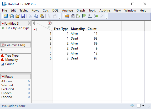Solved: How to run analysis of 1 binomial data set and 1 nominal data set. - JMP User Community