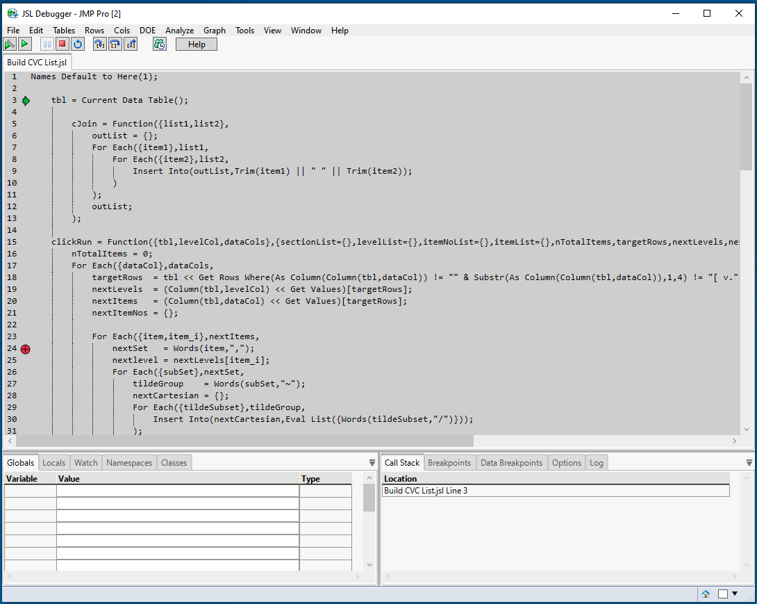 The JSL Debugger – Next Steps - JMP User Community