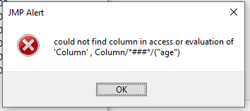 catch "missing column" error and provide a selection menu - JMP User ...