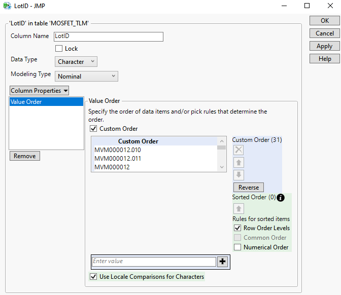How to order the x-axis of a Oneway Analyis by another column? - JMP User Community