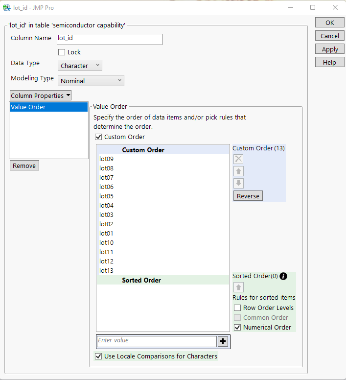 How To Order The X Axis Of A Oneway Analyis By Another Column Jmp User Community