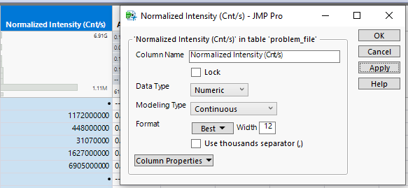 Solved: Problem to paste continuuos numbers from JMP to Excel - JMP ...