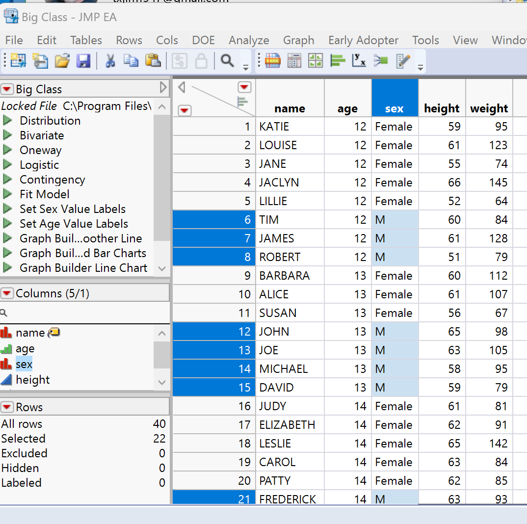 Solved Is It Possible To Edit Matching Cells All At Once Jmp User