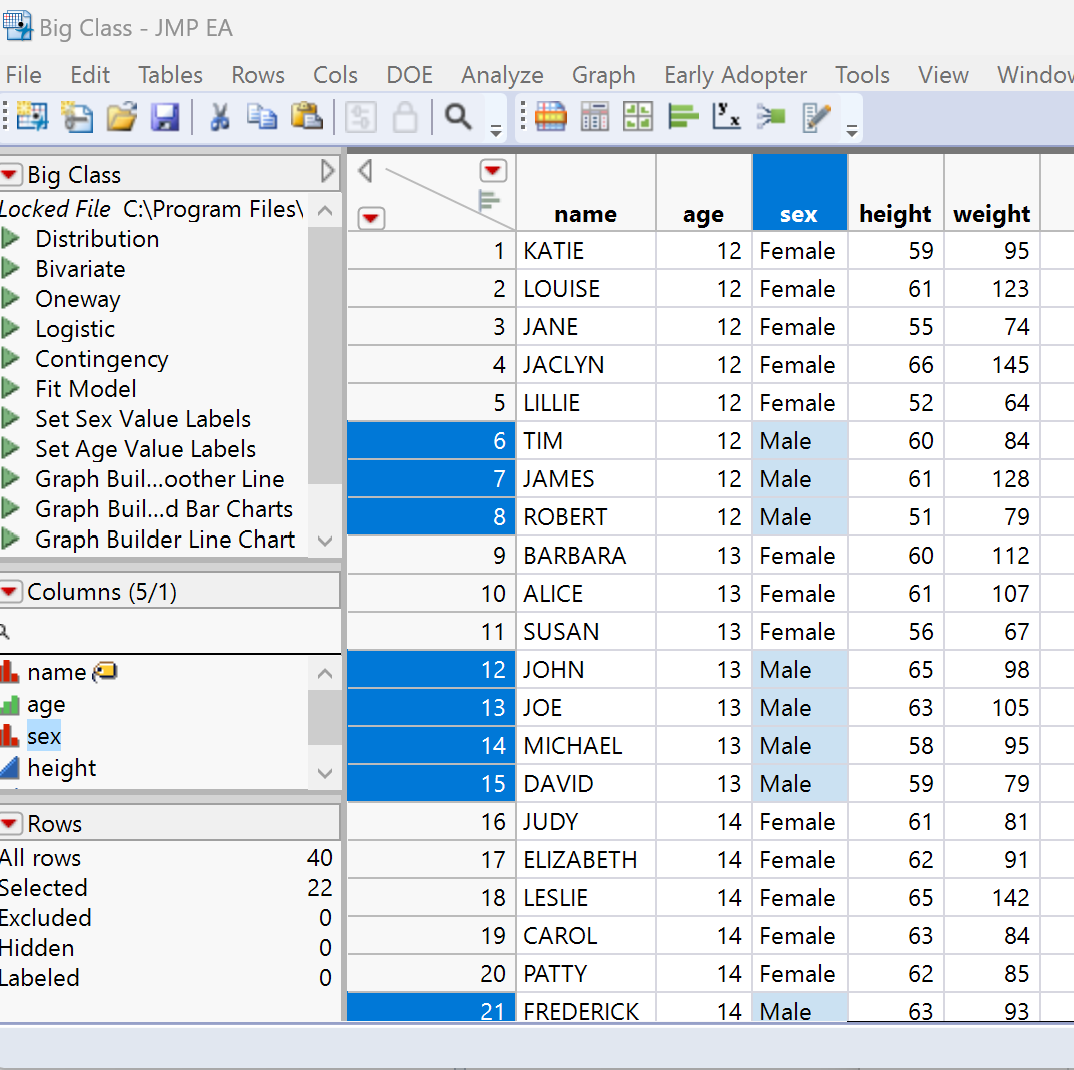 Solved Is It Possible To Edit Matching Cells All At Once Jmp User Community
