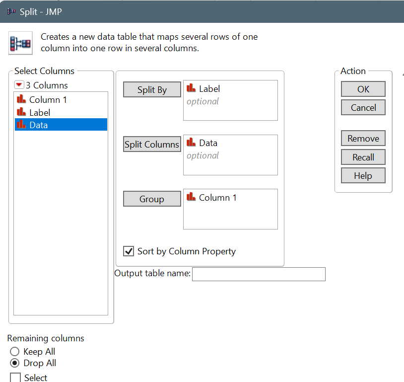 Solved Merge Rows And Get Infrimation In Signal Row Jmp User Community