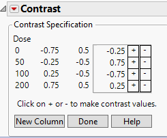 Solved: Polynomial contrasts in JMP 14 pro - JMP User Community