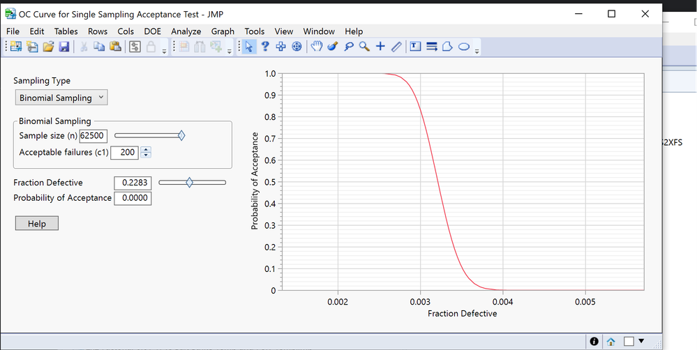 How to fix X Axis Settings for Operating Characteristic Curves - JMP ...