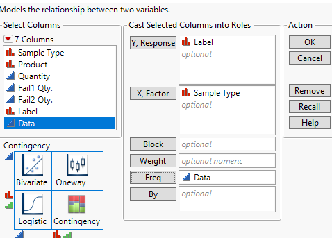 Solved: Comparing sample sets of data already aggregated - JMP User Community