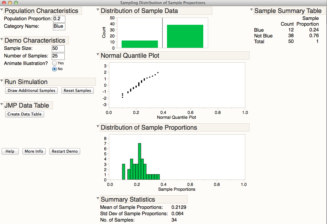 Sampling Distribution of Sample Proportions - JMP User Community