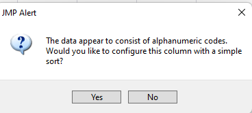 Solved: Alphanumeric sorting rules in JMP17 - JMP User Community