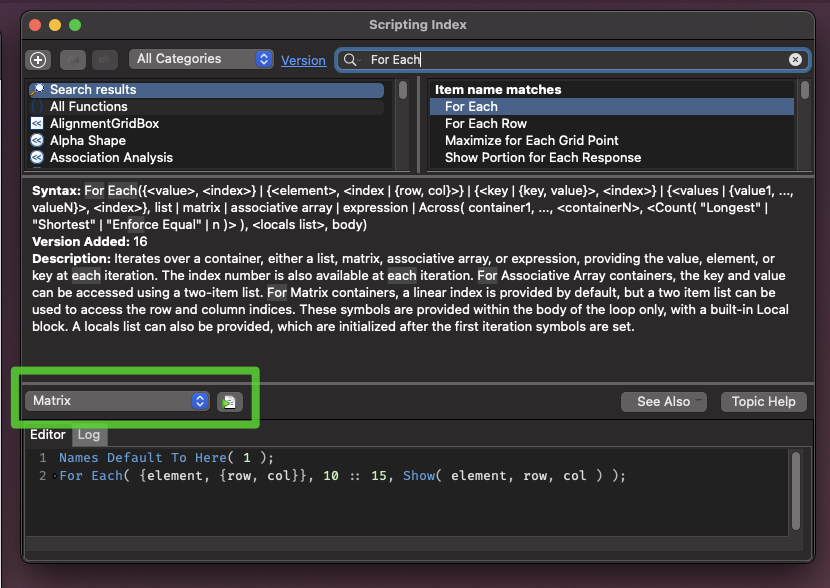 For Each() syntax - JMP User Community