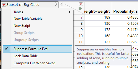 Solved: Need help with JMP 17 / Suppress formula evaluation - JMP User Community