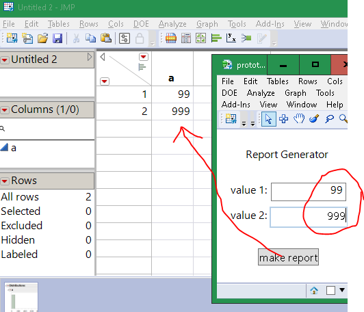 Solved: How do I display a text box asking for input from the user? - JMP User Community