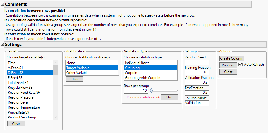 Validation For Continuous Processing Data Jmp User Community