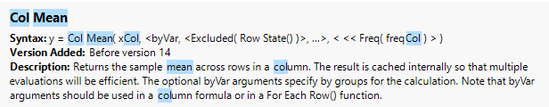 Col Mean With Byvar Argument Not Running In Script Jmp User Community