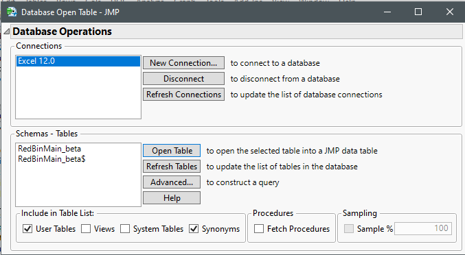 Solved: How to Disconnect from a database via script? - JMP User Community