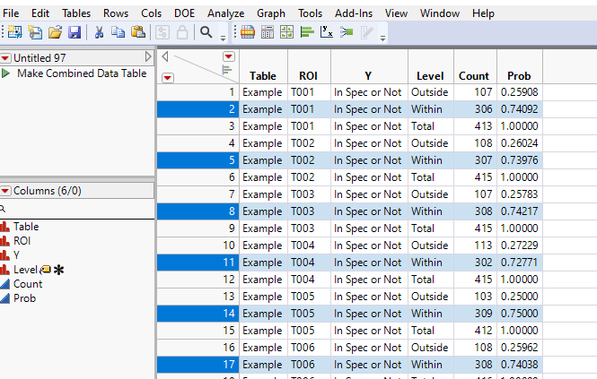 Counting and Using Row Identifier - JMP User Community