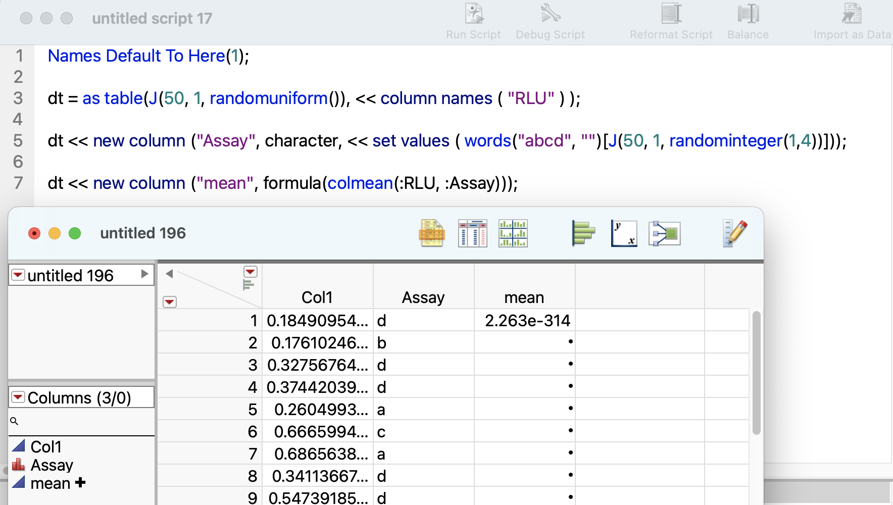 Col Mean With Byvar Argument Not Running In Script Jmp User Community