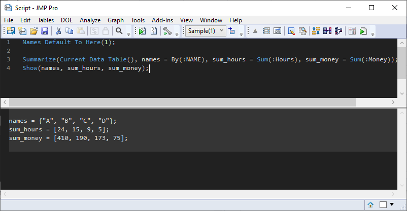 Solved Looping Through A Unique Items In A Column And Then Tabulate Jmp User Community
