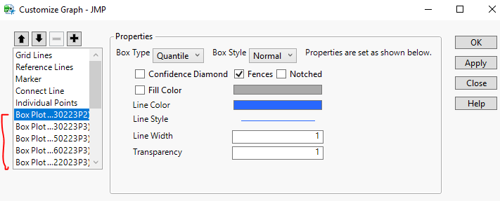Solved: How to change the box-colour of SPC charts (Levey-Jennings) for ...