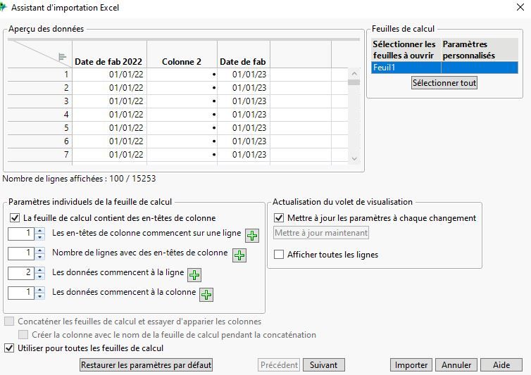 problème importation date à partir d'excel - JMP User Community