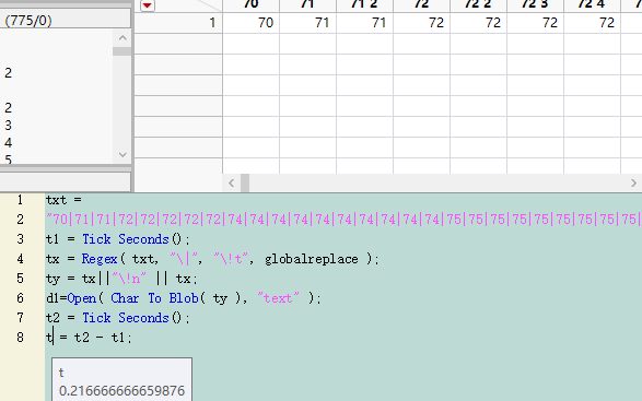 Looking for tips for rapid conversion of string to matrix - JMP User ...