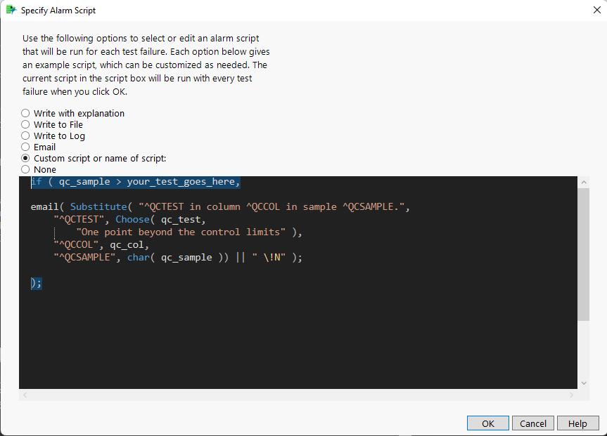 Solved: Task to build control chart with automatic warning - JMP User Community