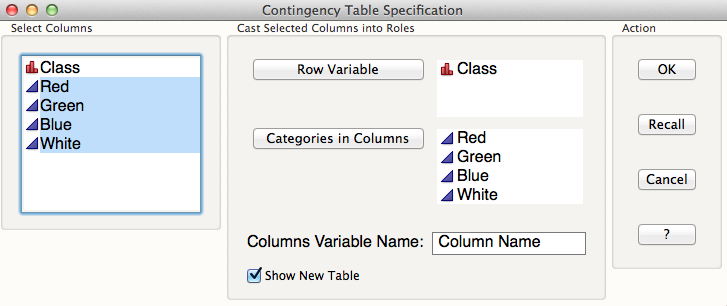 Contingency Table Format Jmp User Community