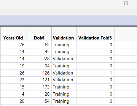 Error message for Neural Net With Missing Validation Rows - Suggest Workaround? - JMP User Community