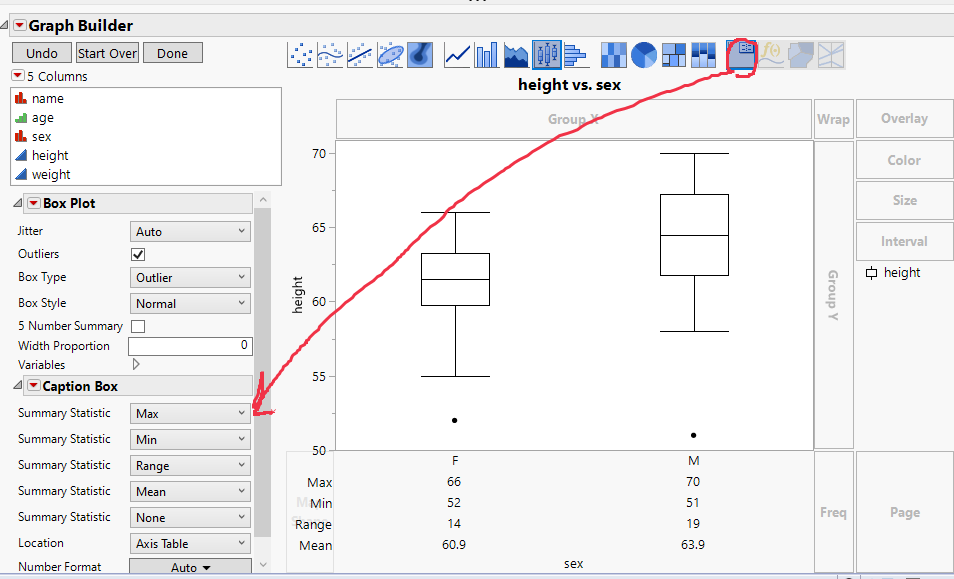 Solved How To Customize 5 Statistics Summary Type Decimal And
