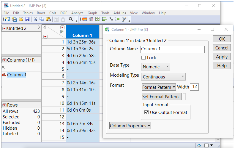 How do I apply Custom Date (and Duration) Formats in JMP? - JMP User ...