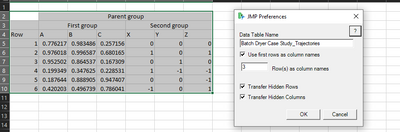 Loading combined cells when using Excel add-in - JMP User Community