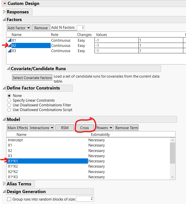 Creating I-optimal designs for a full cubic model - JMP User Community
