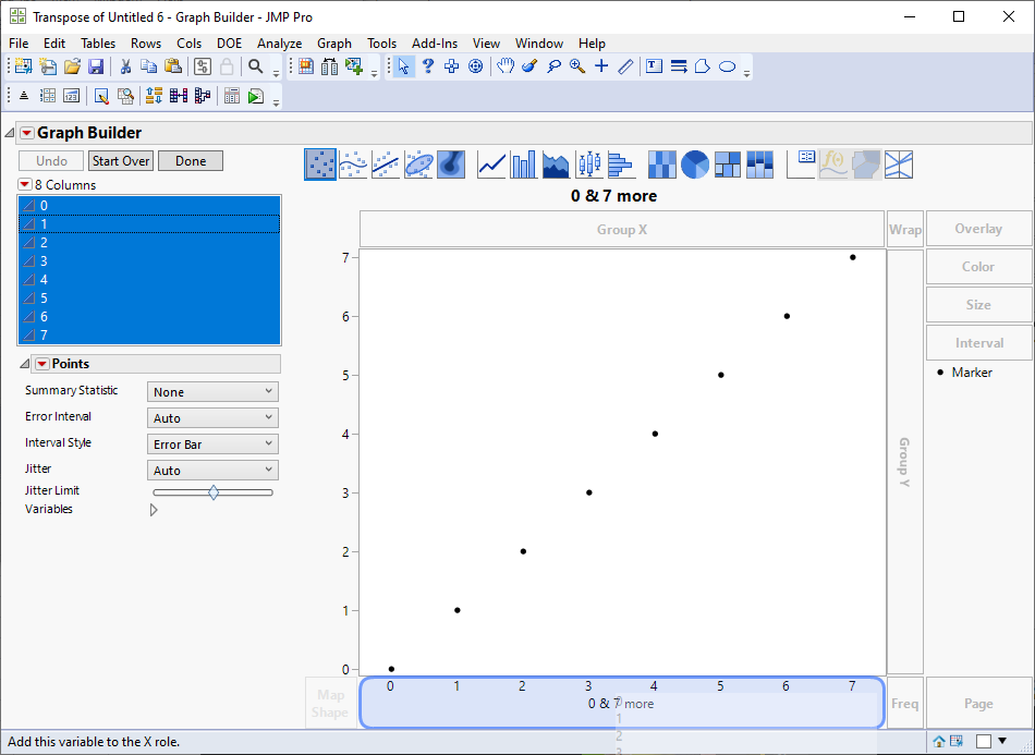 How to show curve of different columns in one chart? - JMP User Community