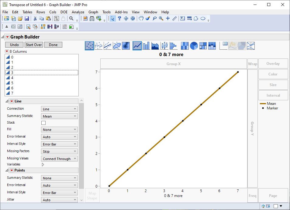 How to show curve of different columns in one chart? - JMP User Community
