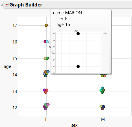 Hover Labels: send a more precise filter? - JMP User Community
