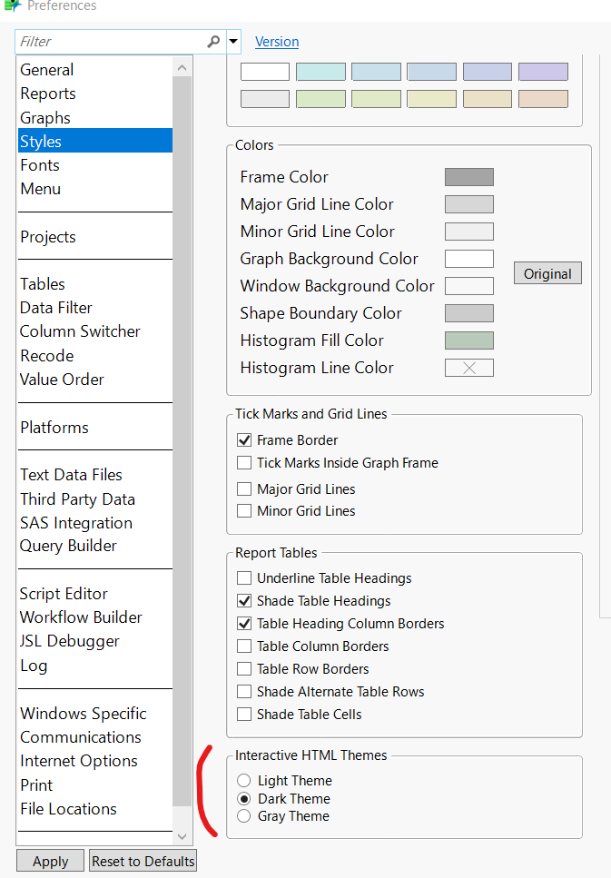 Solved: Couleur HTML - JMP User Community