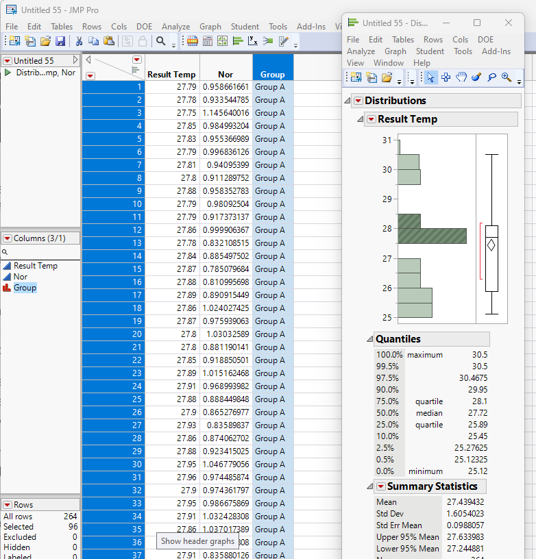Solved How To Batch Input Into Selected Cell Jmp User Community