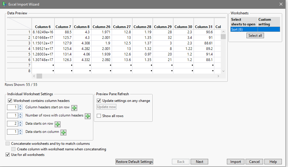 Jmp Not Recognizing The Column Headers From Excel Jmp User Community