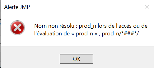 Solved: JMP SCRIPT: Name not resolve : prod_n when accessing or evaluating of "prod_n" - JMP ...