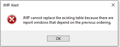 How to sort the data table within an application? - JMP User Community