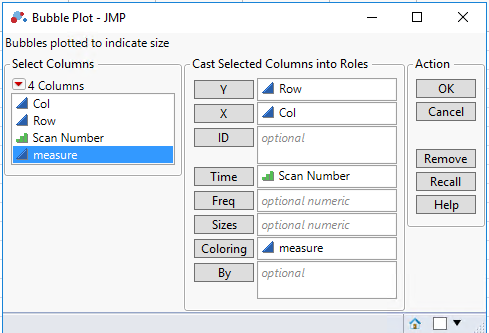 Solved: bubble plot not showing all the data - JMP User Community