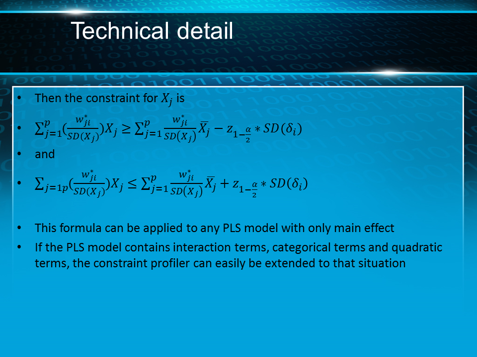 A Constrained Prediction Profiler For Partial Least Squares Regression